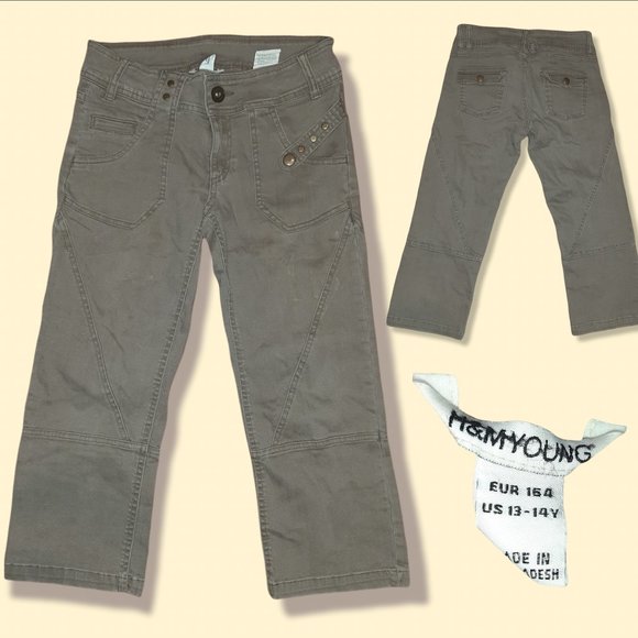 H&M young | Bottoms | Vintage Hm Young Denim Cargo Pants | Poshmark
